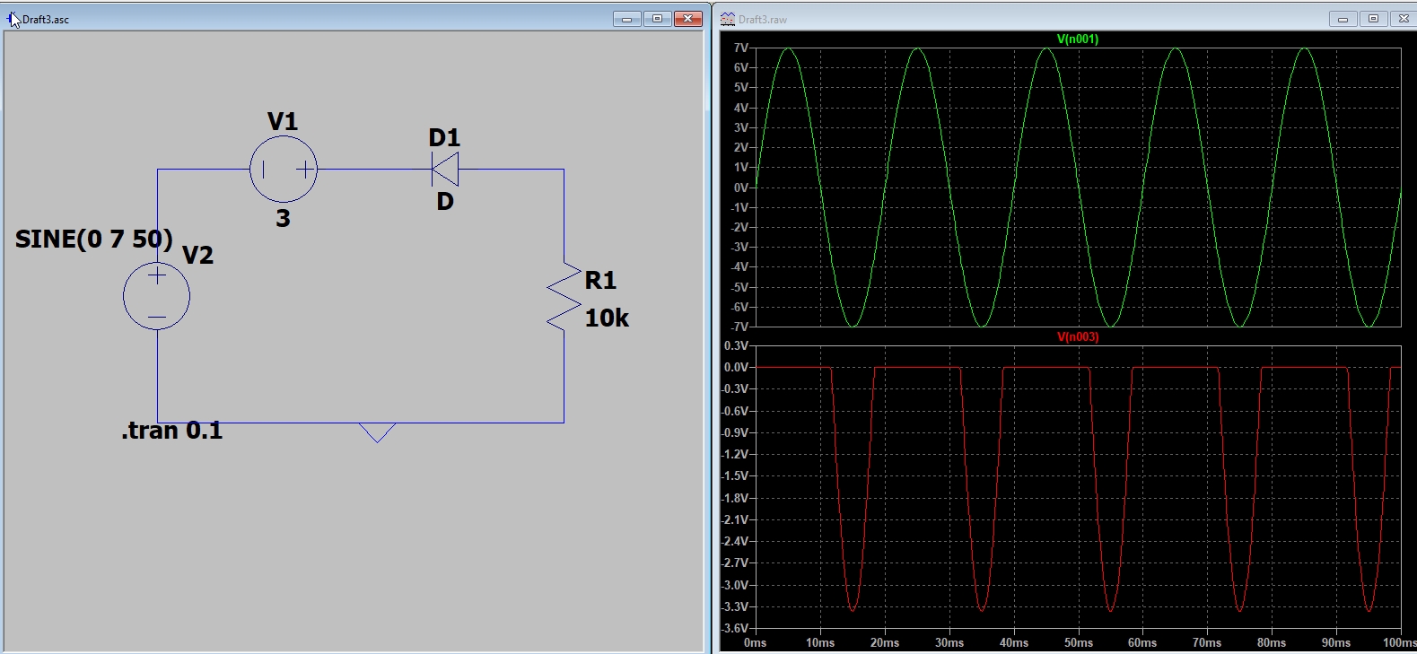 LTspice ideal diode simulation - Electrical Engineering Stack Exchange